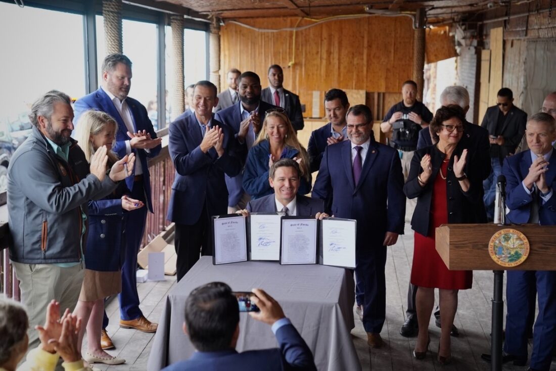Gov. DeSantis signs disaster relief, property insurance bills on Fort ...
